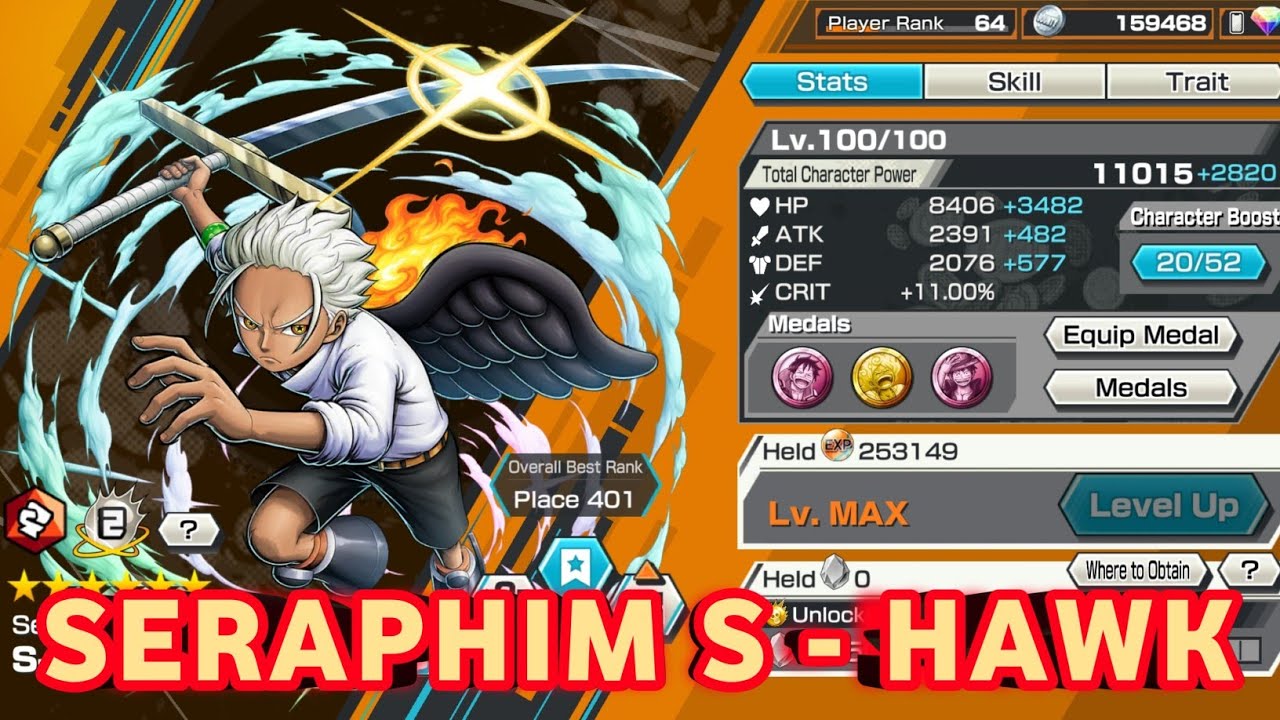 SERAPHIM S-HAWK GAMEPLAY I ONE PIECE BOUNTY RUSH - YouTube