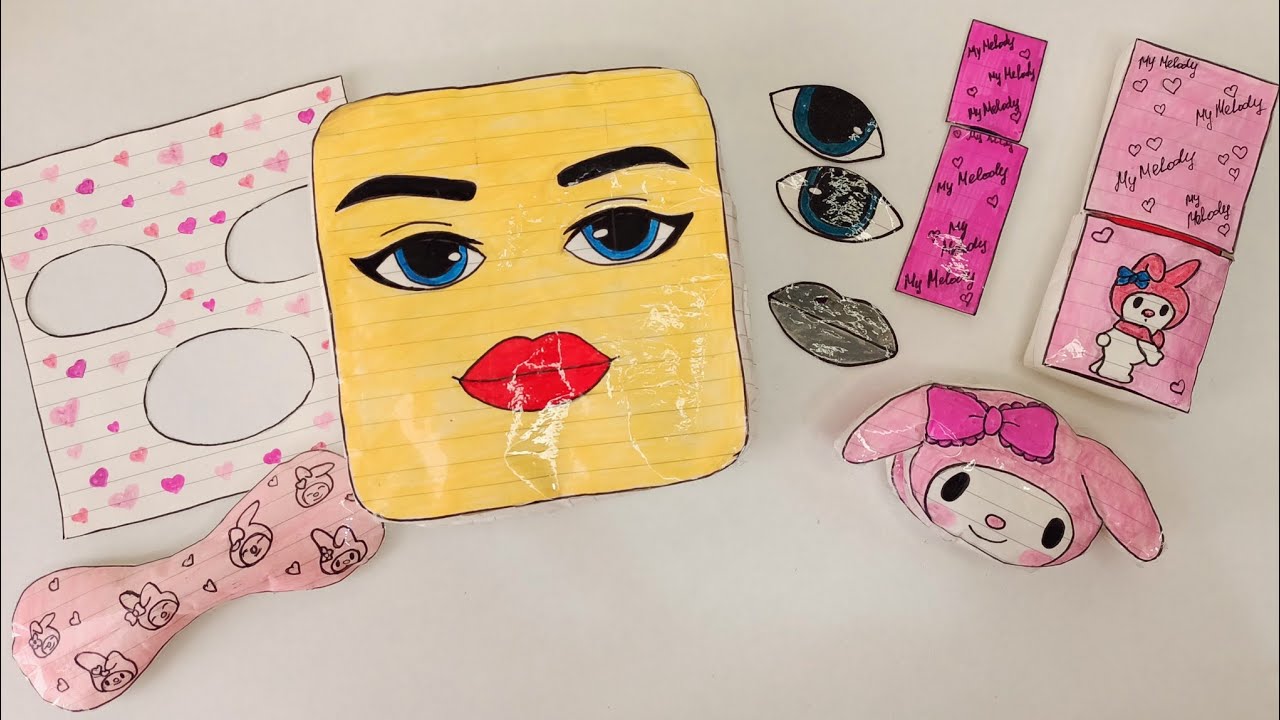 Paper Diy 🩷] Roblox Baddies Skincare Makeup Squishy Satisfying ASMR 🤍 ...