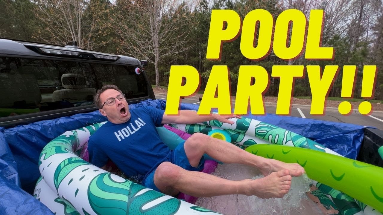 POOL PARTY in a 2022 Toyota Tundra! - YouTube