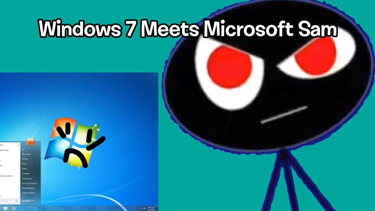 Windows 7 Meets Microsoft Sam - YouTube