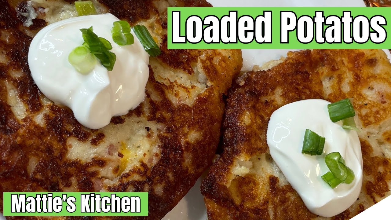 Loaded Mashed Potatoes / Fried Mash Potato Cakes / Mattie's Kitchen ...