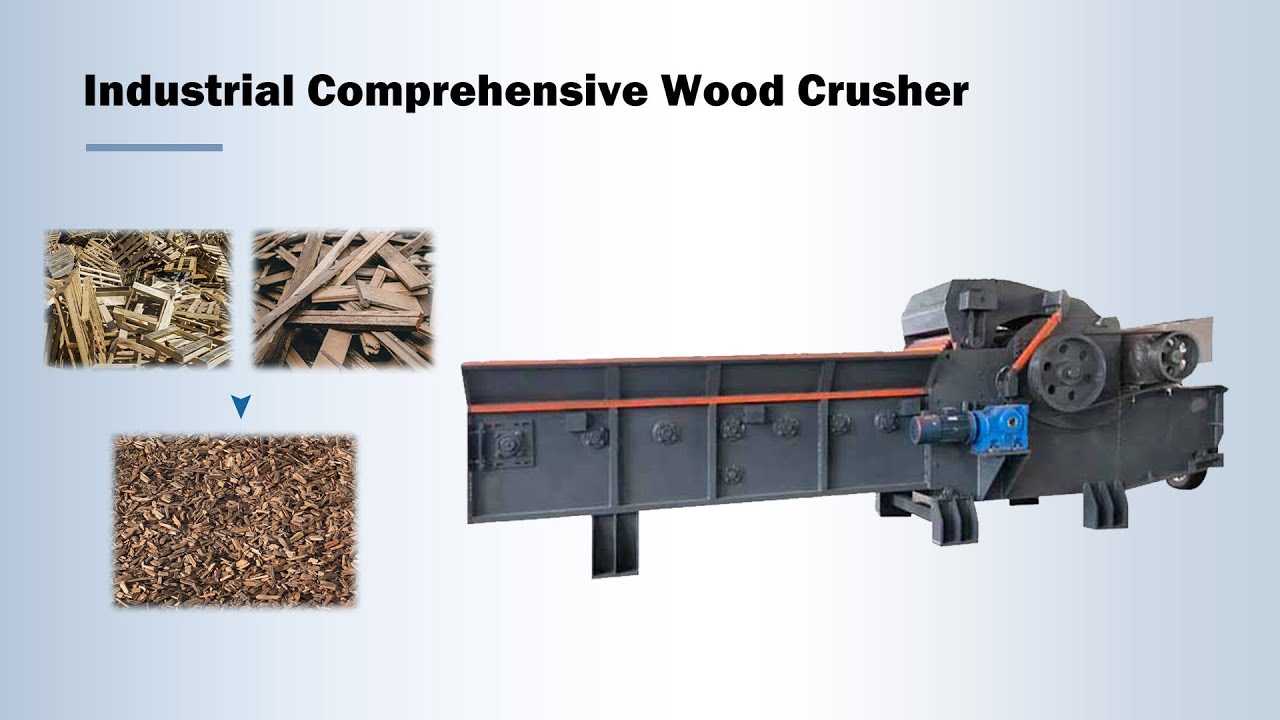 Industrial wood pallet crushing machine | Comprehensive wood crusher ...
