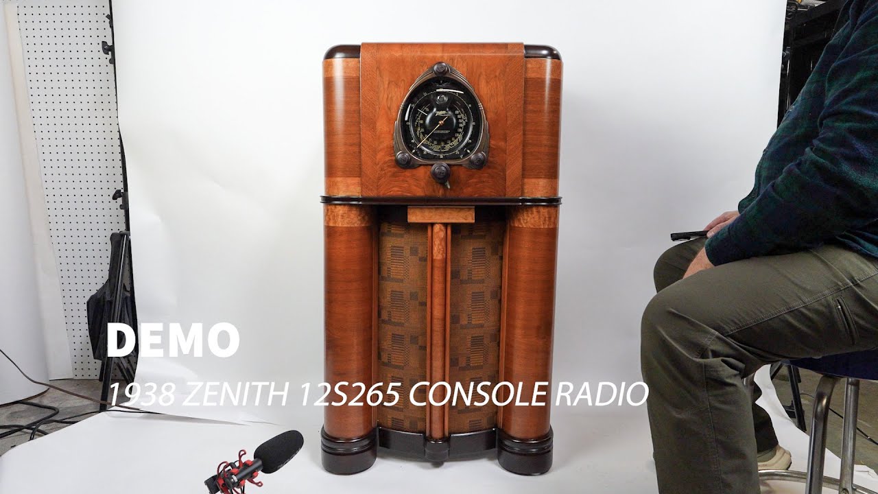 Demo of 1938 Zenith 12S265 Radio + Bluetooth Retrofit - YouTube