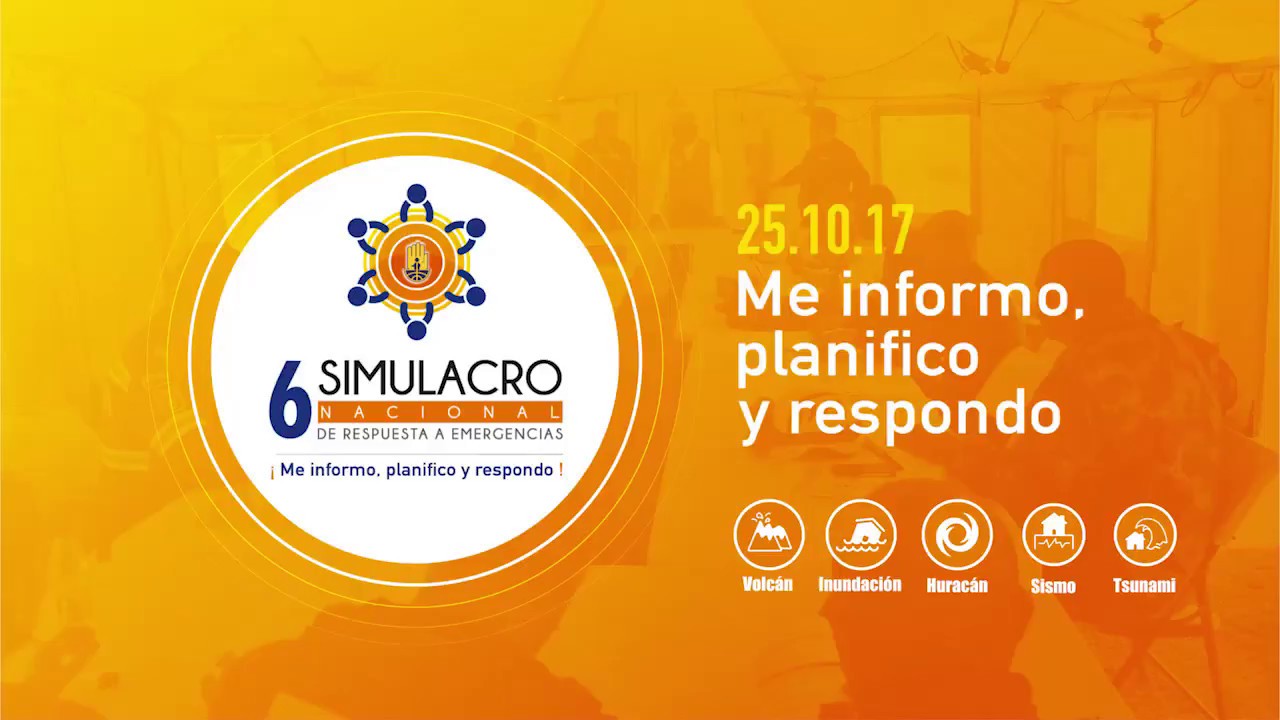 Invitación a participar en el 6 Simulacro Nacional de Respuesta a ...