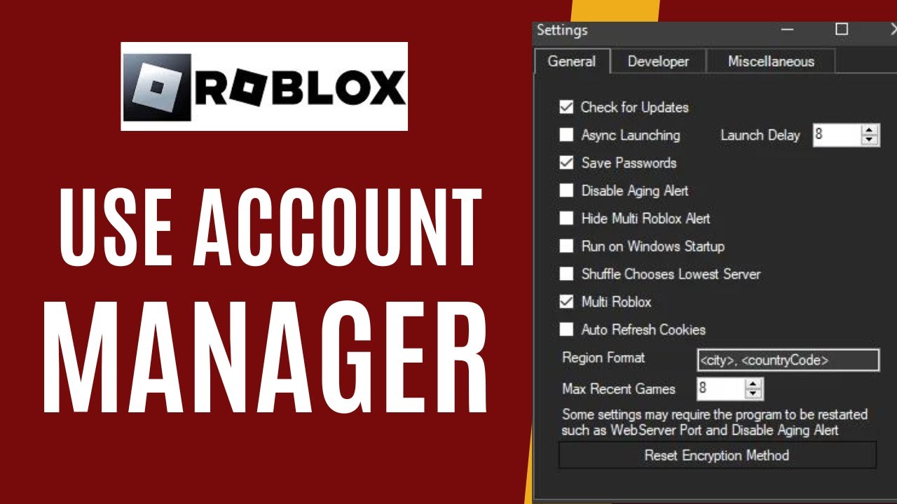 How to Use Roblox Account Manager - YouTube