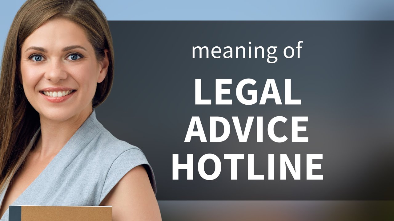 Unlocking Legal Support: The Power of a Legal Advice Hotline - YouTube