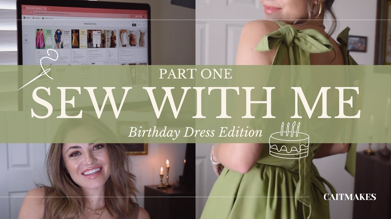 Make a Birthday Dress with Me! (Part One) Fabric Haul, Organizing My ...