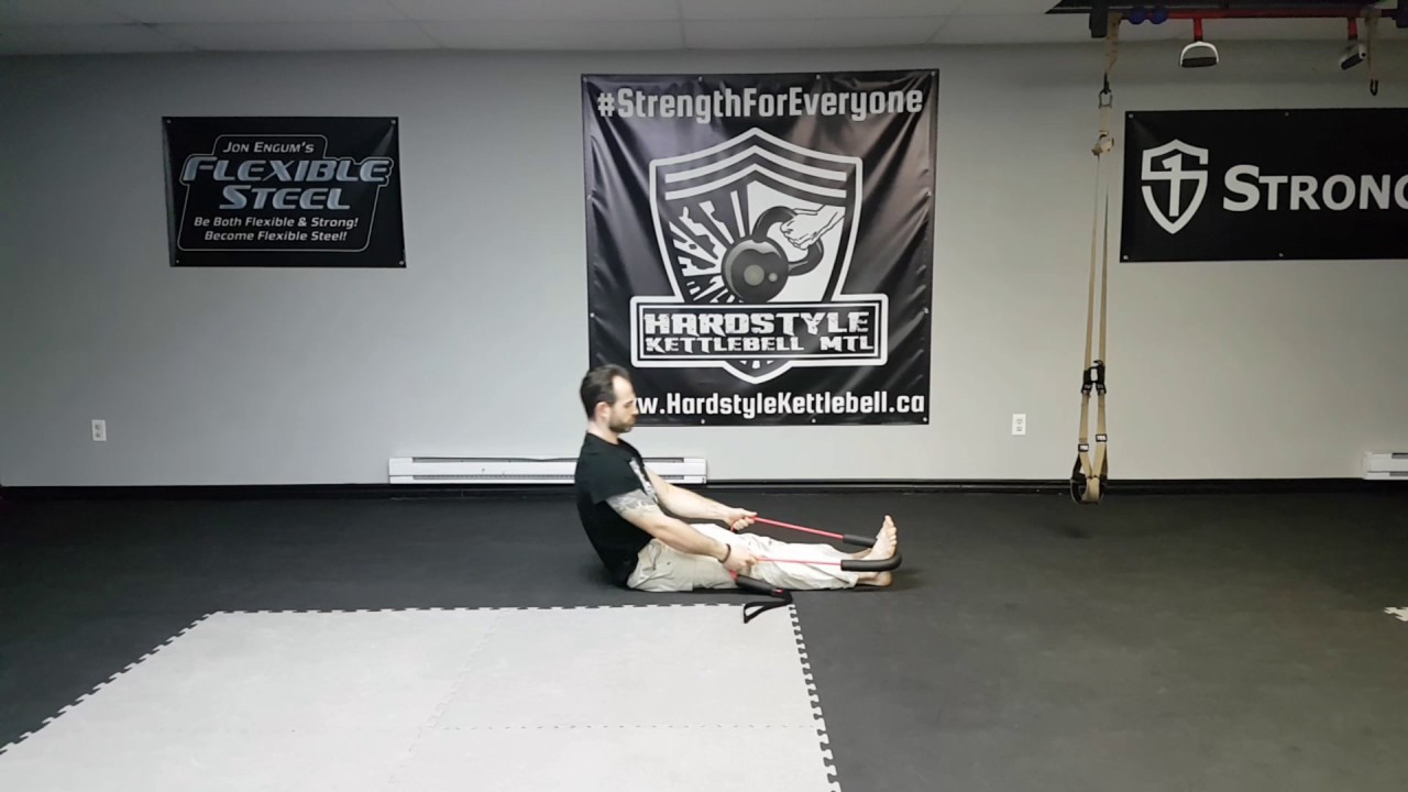 Lying Hamstring Stretch with Ankle Rotations - YouTube