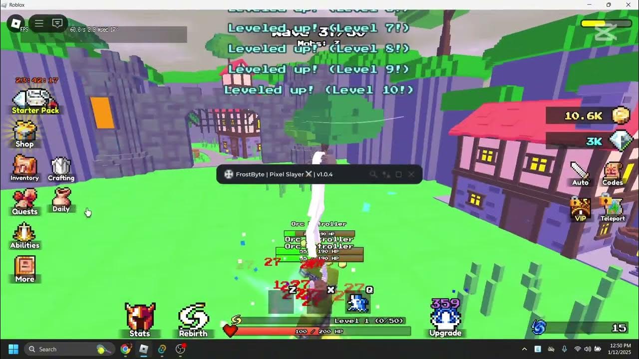 BEST PIXEL SLAYER SCRIPT(AUTO FARM,TELEPORT MOB,AUTO REBIRTH ,...) - YouTube