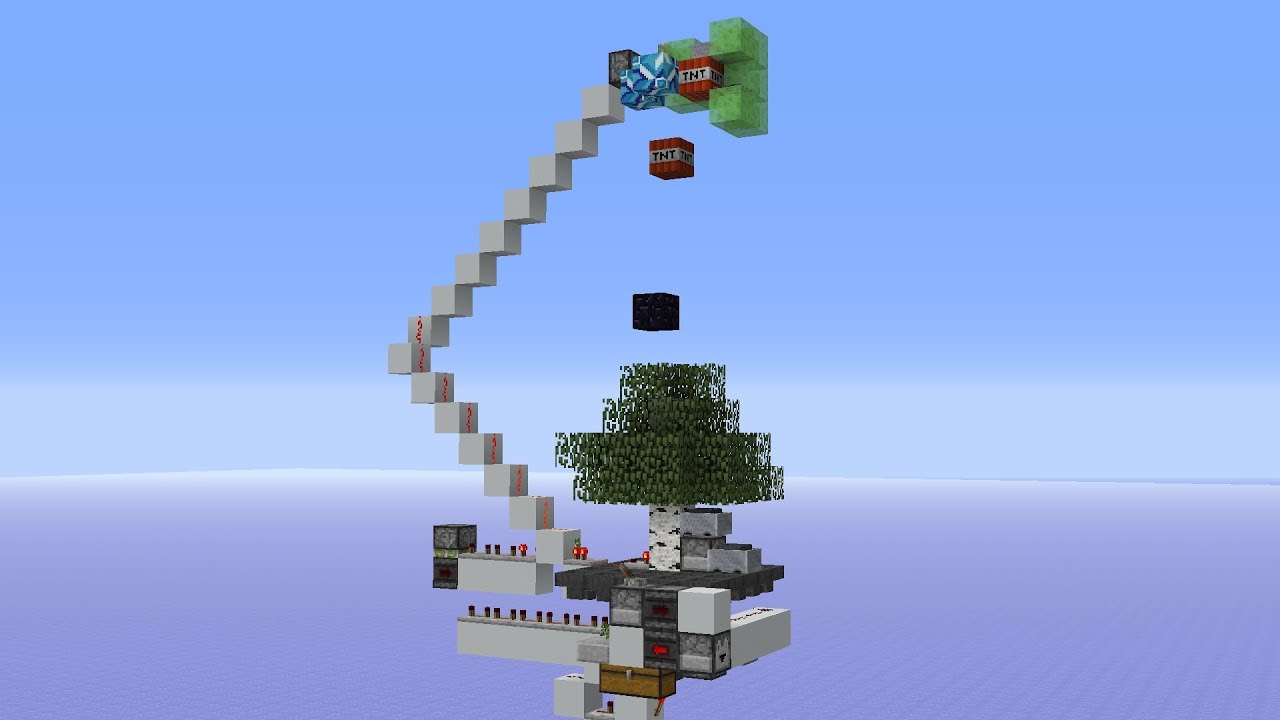 Simplest Working Automatic Tree Farm (2,500 logs/h) 1.12/1.13 - YouTube