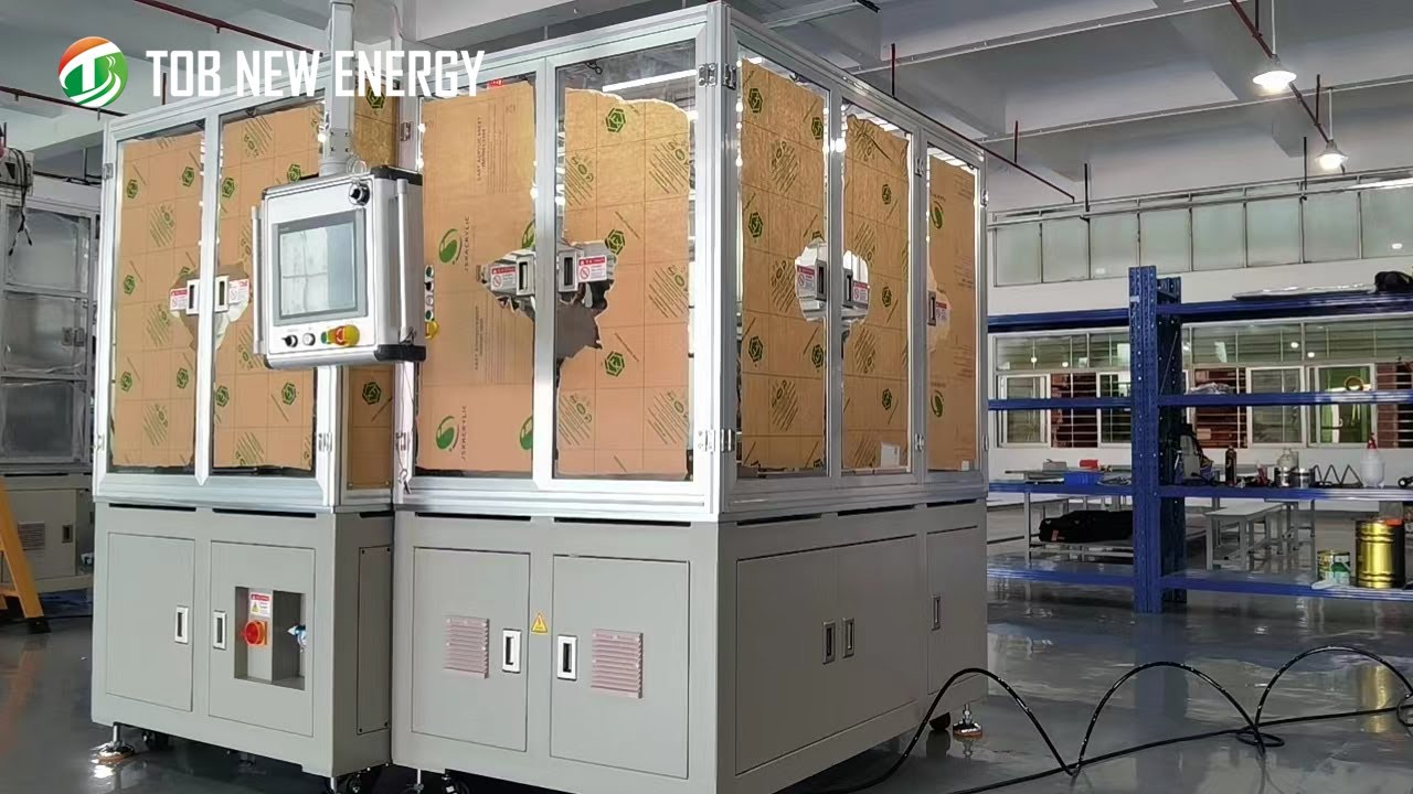 Automatic Lithium ion Battery Stacking Machine with Auto Tape Sticking ...