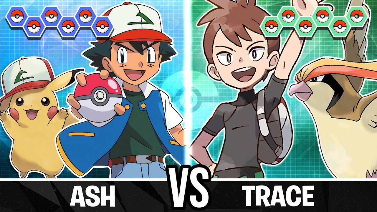 Ash vs Trace - Pokemon Battle - YouTube