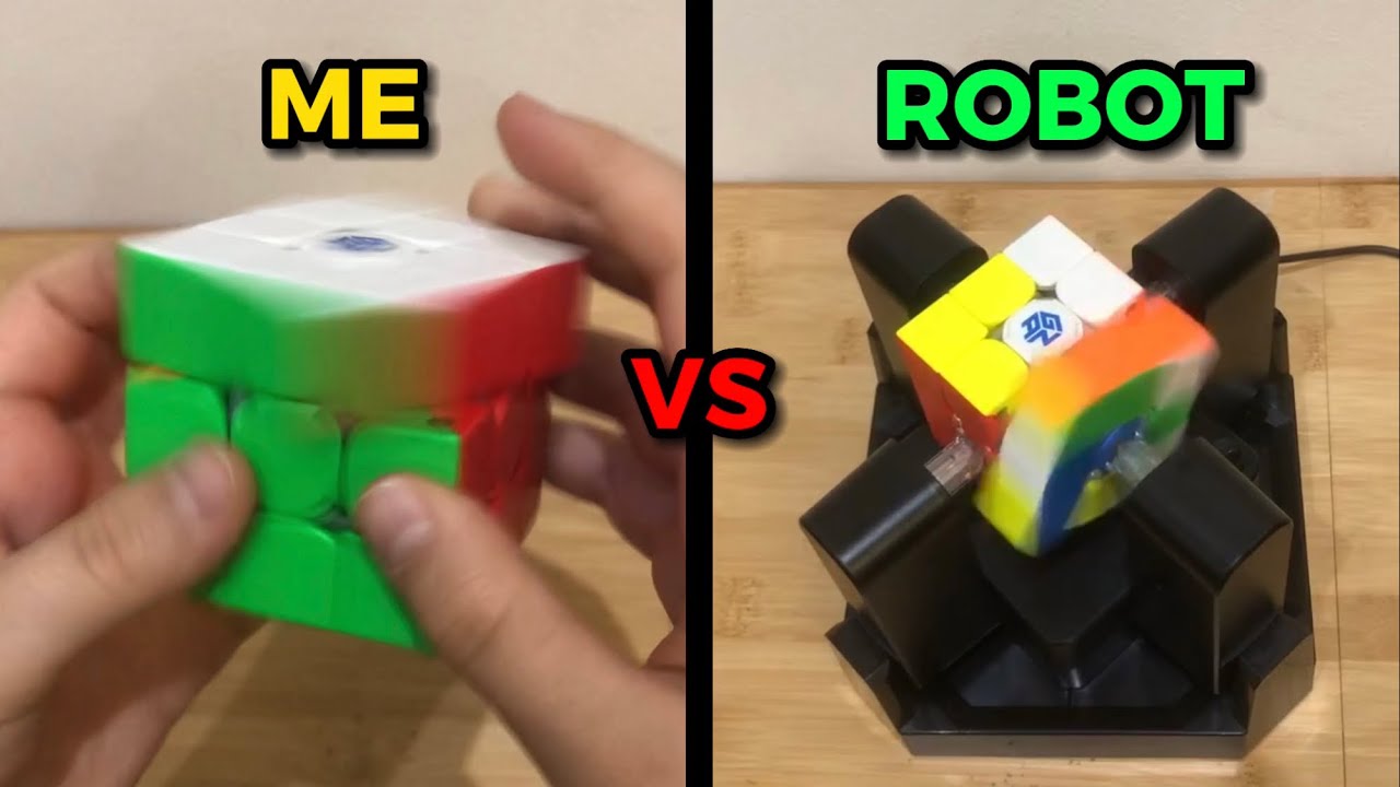 Me vs a Robot | Rubik’s Cube Battle - YouTube