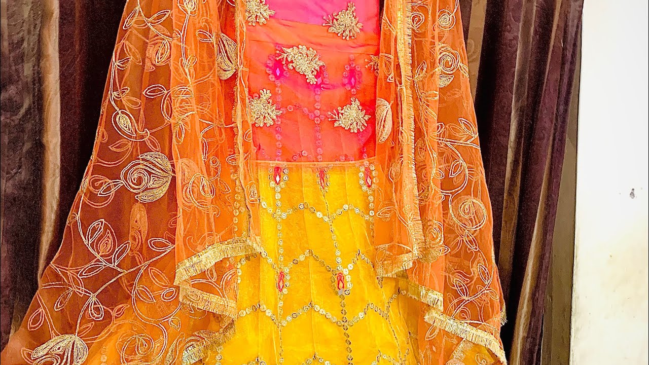 A beautiful langha set Available in madina_Cloth _Gallety if u love ...