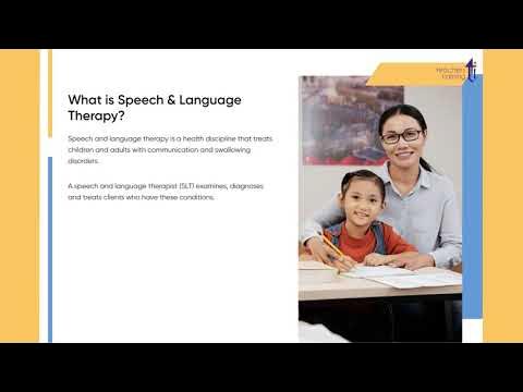 Speech Language Therapy Diploma - YouTube