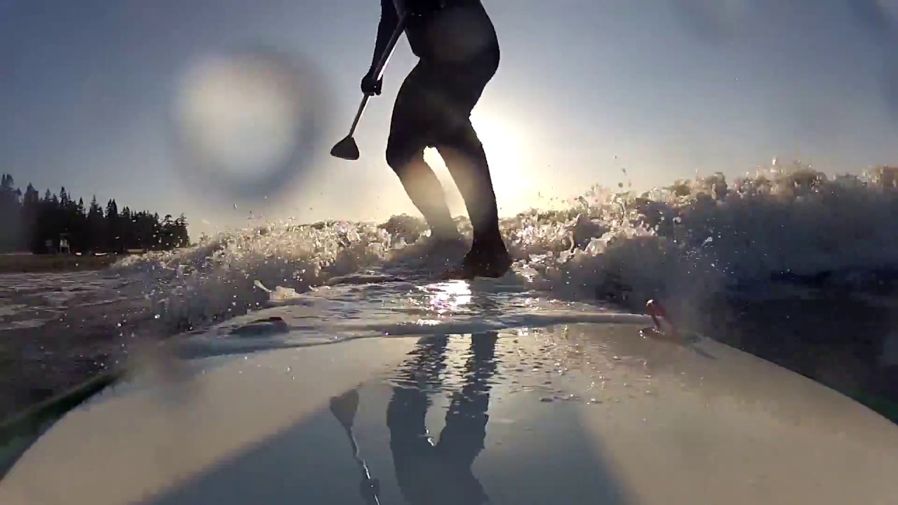 Surfing along the shoreline - March 29, 2017 - YouTube