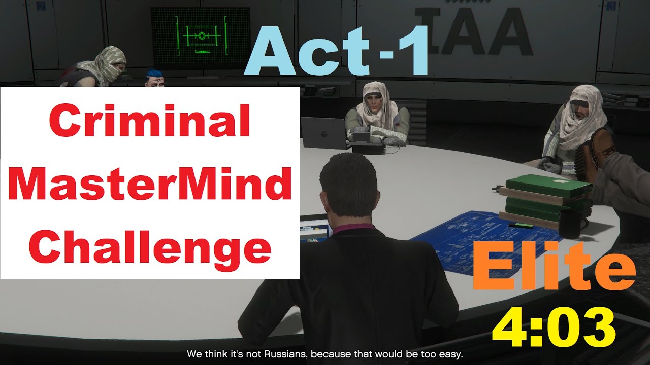 Doomsday Day Act 1, 4 Players, Criminal Mastermind Challenge with Elite ...