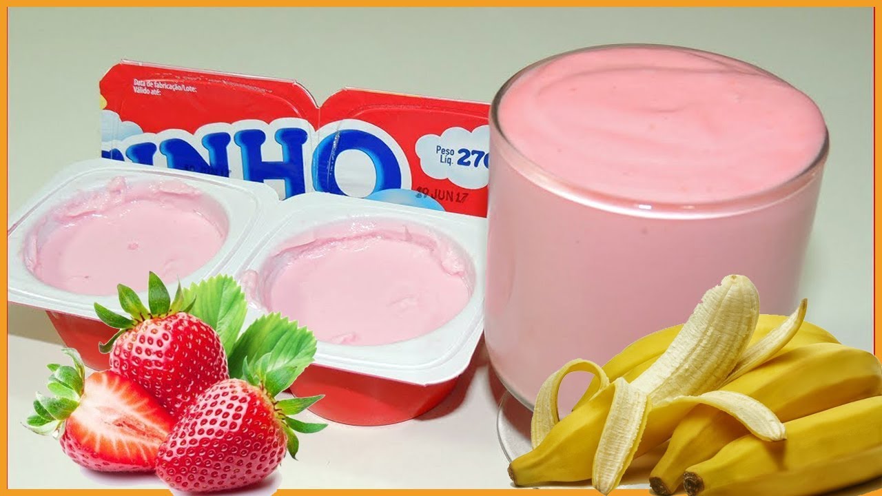 DANONINHO CASEIRO DE MORANGO , BANANA E UVA - YouTube