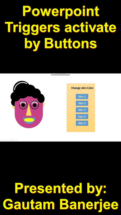 Powerpoint Triggers activate by Clicking Buttons - YouTube