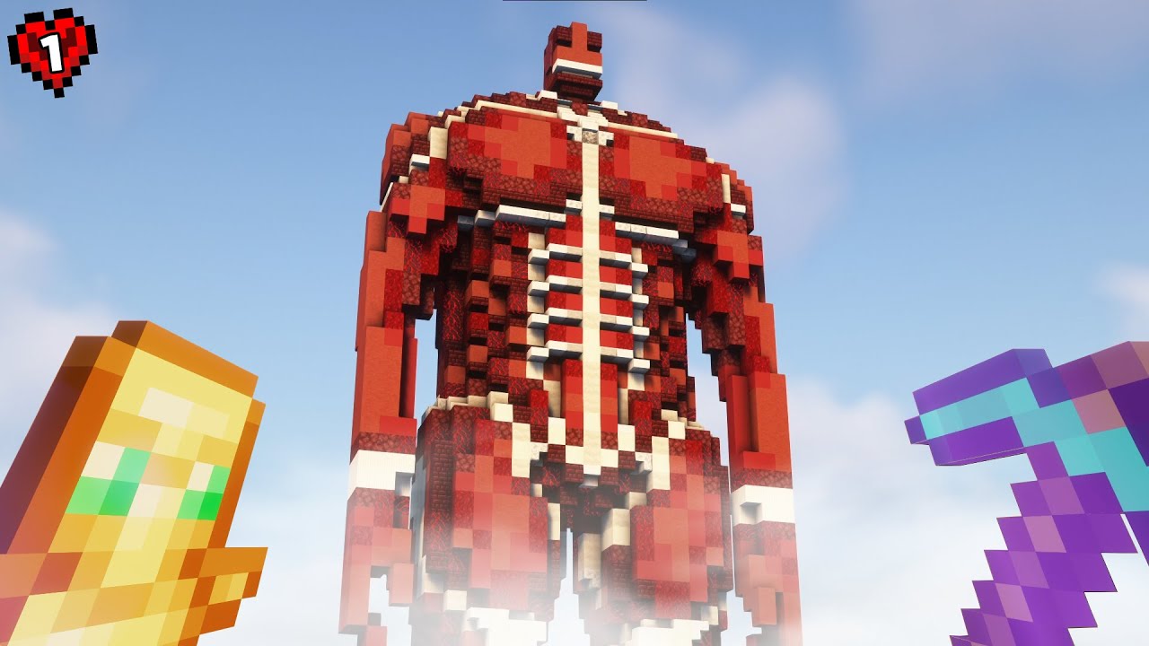 Attack On Titan Colossal Titan Minecraft Colossal (wall) Titan V.3