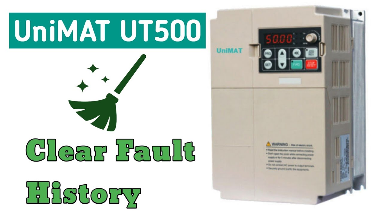 Clear Fault History for Unimat UT500 - YouTube