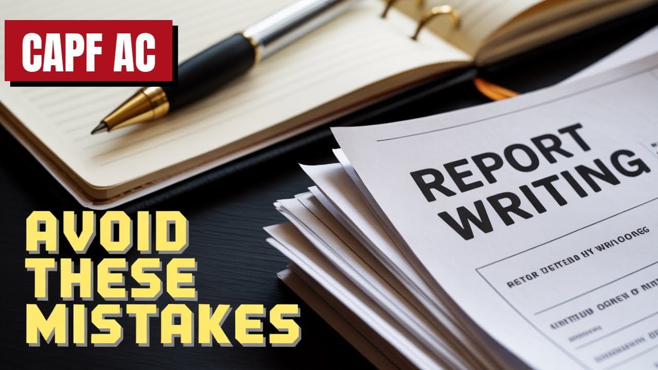 "CAPF Report Writing 2025: Full Guide + Mistakes to Avoid in Just 9 ...