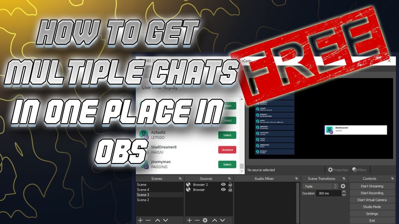 How To Have Multi Chat In OBS Free - YouTube