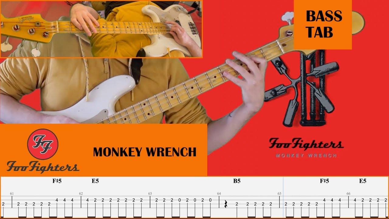 Foo Fighters - Monkey Wrench - Bass Tab | Cover | Lesson | Tuition ...