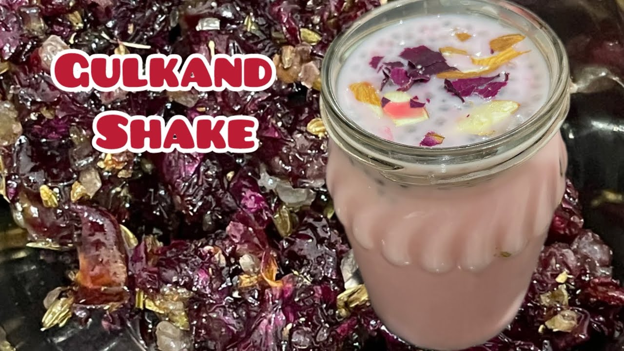 Gulkand Shake | Summer Special Recipe | The Vegetarian Bites - YouTube