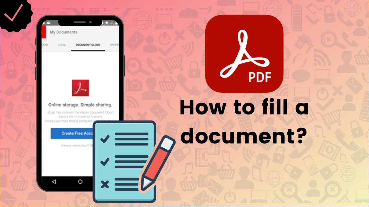 How to fill a document in Adobe Acrobat? - Adobe Acrobat Tips - YouTube