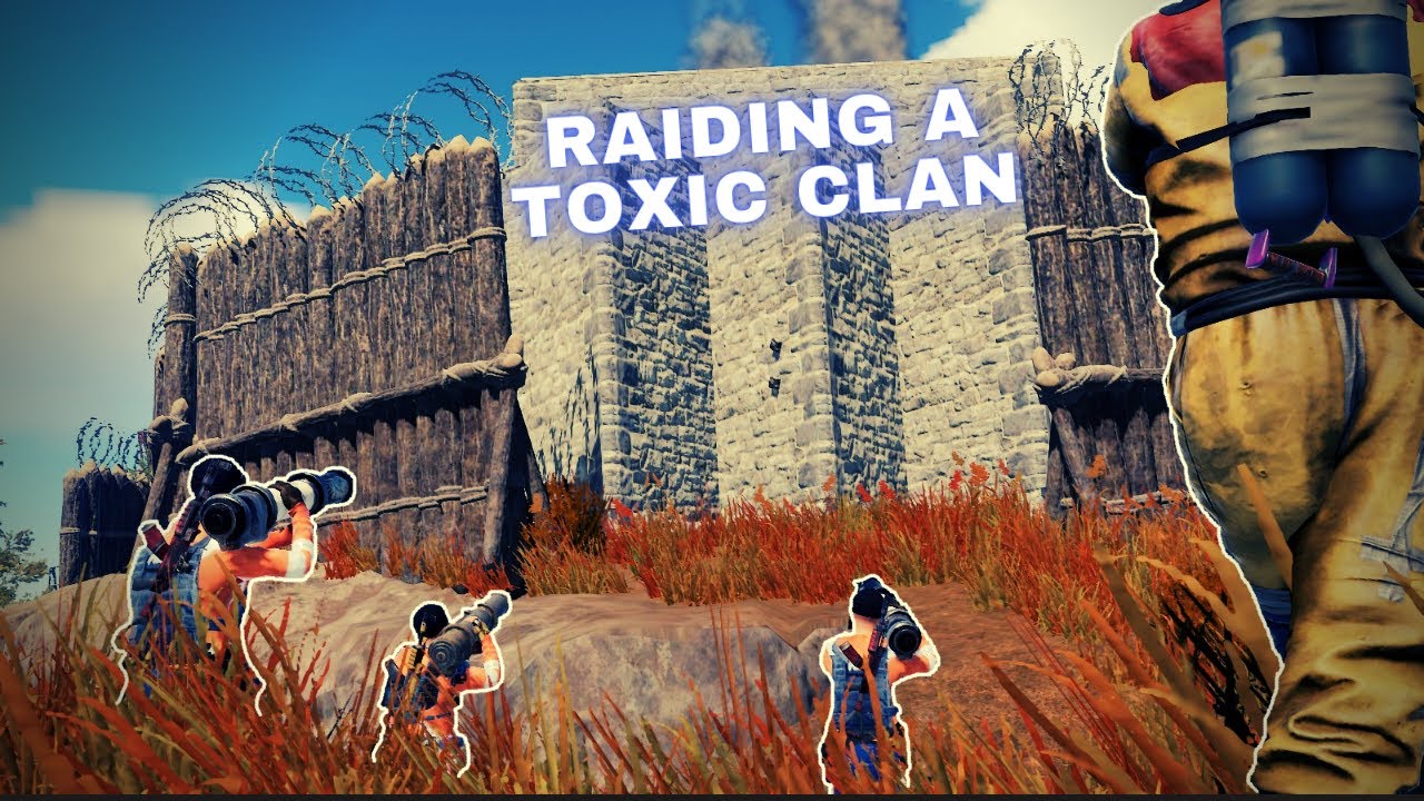 RAIDING A TOXIC CLAN WITH THEIR OWN ROCKETS | RUST - YouTube