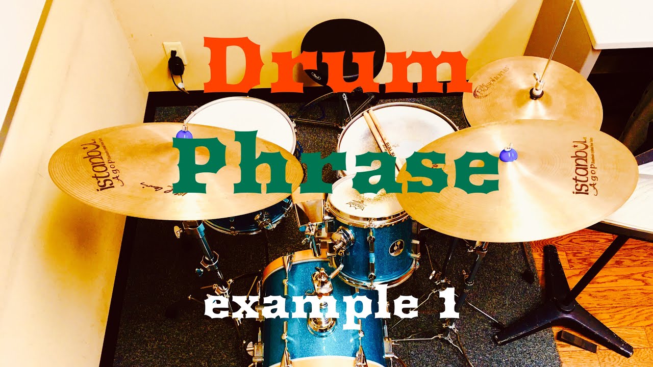 【ドラム】Drum phrase Example 1 - YouTube