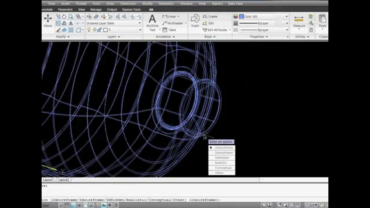 Belajar AutoCad 3D : Revolve - YouTube