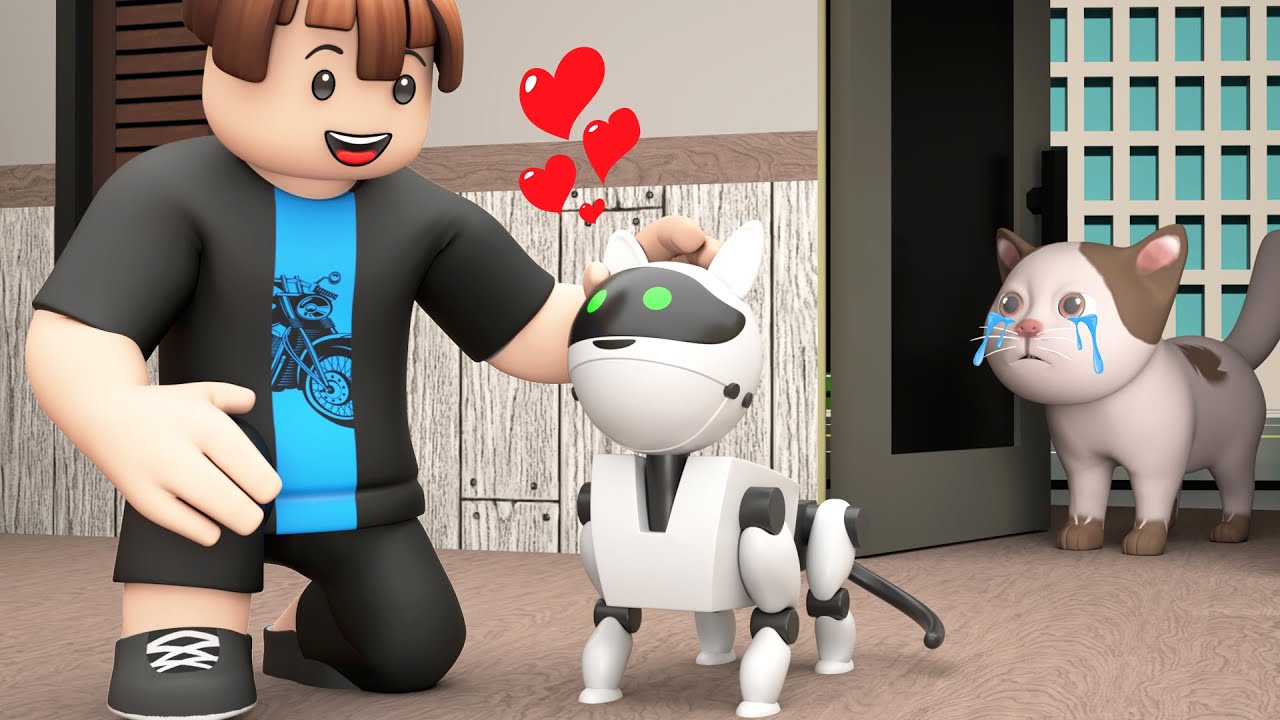 ROBLOX Brookhaven 🏡RP: The Wild Robot - Robocat Vs. Pop Cat | Roblox ...