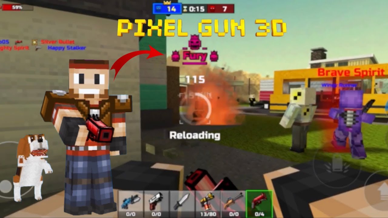 PIXEL Gun 3D Multiplayer Battle Mode Shooting Game - First time Played ...