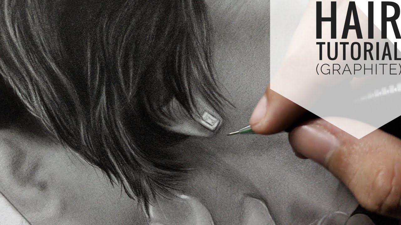 How to Draw Hair (Graphite) | PaulArTv - YouTube