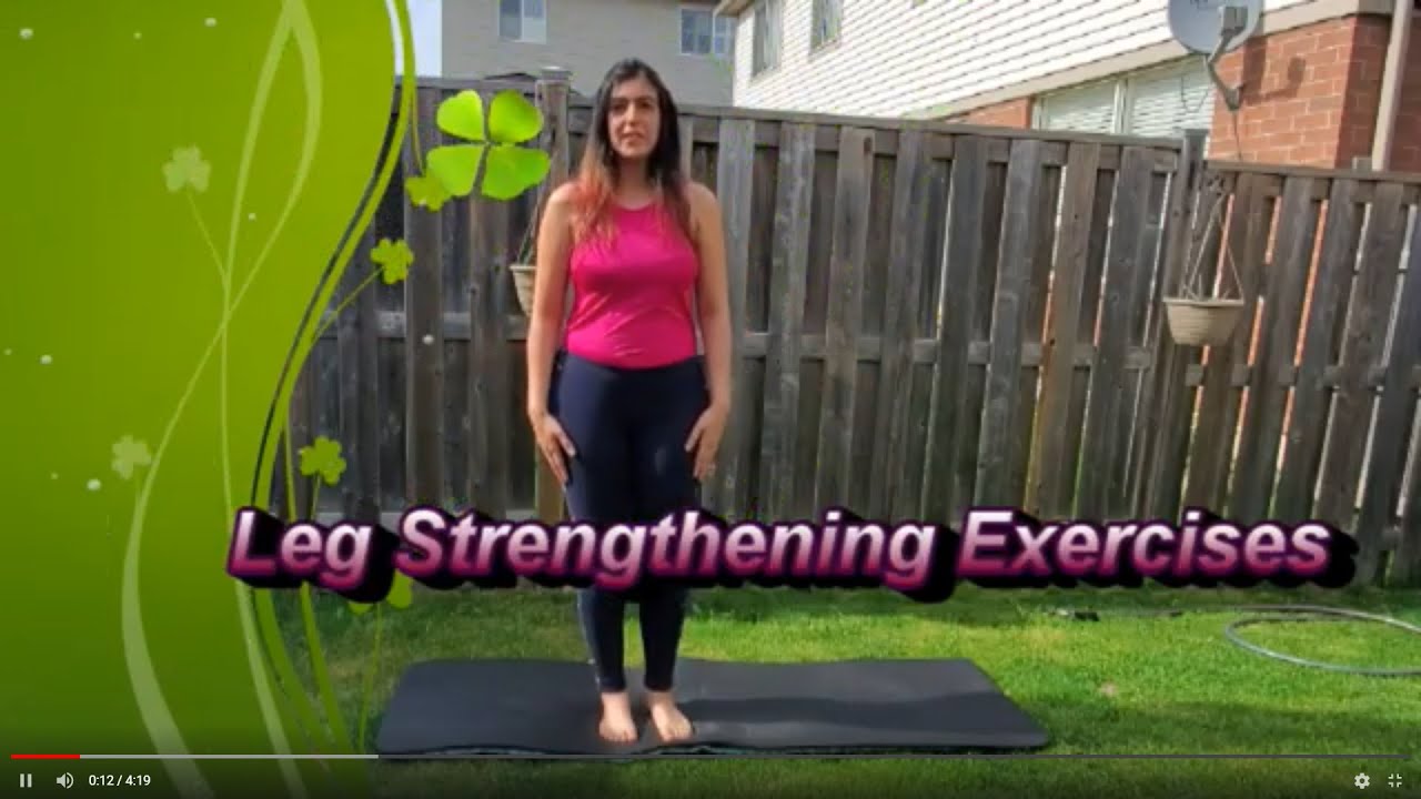 Standing Postures - Leg Strengthening Exercises - YouTube