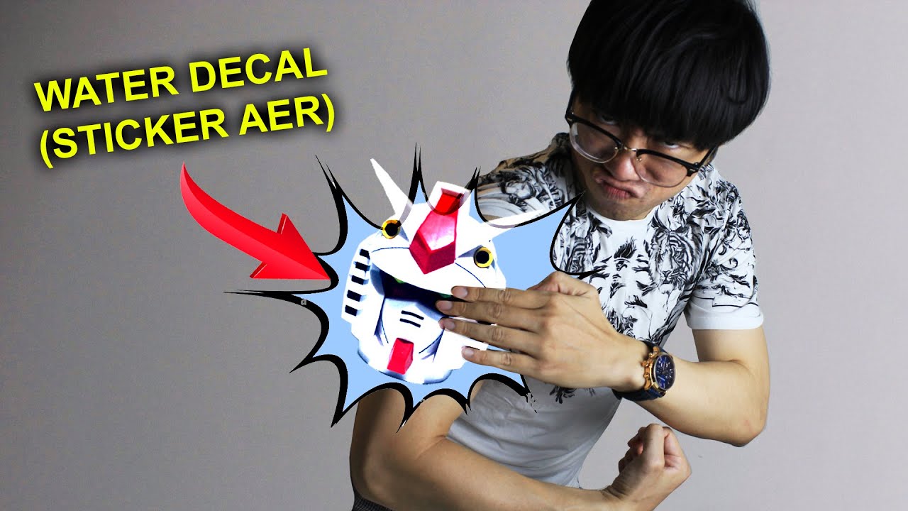 CARA MENGGUNAKAN WATER DECAL DENGAN BAIK DAN BENAR UNTUK PEMULA! - YouTube