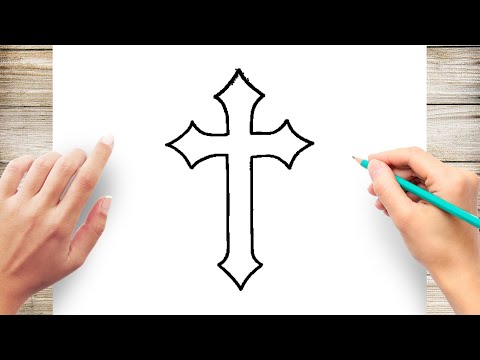 How to Draw a Cross Step by Step