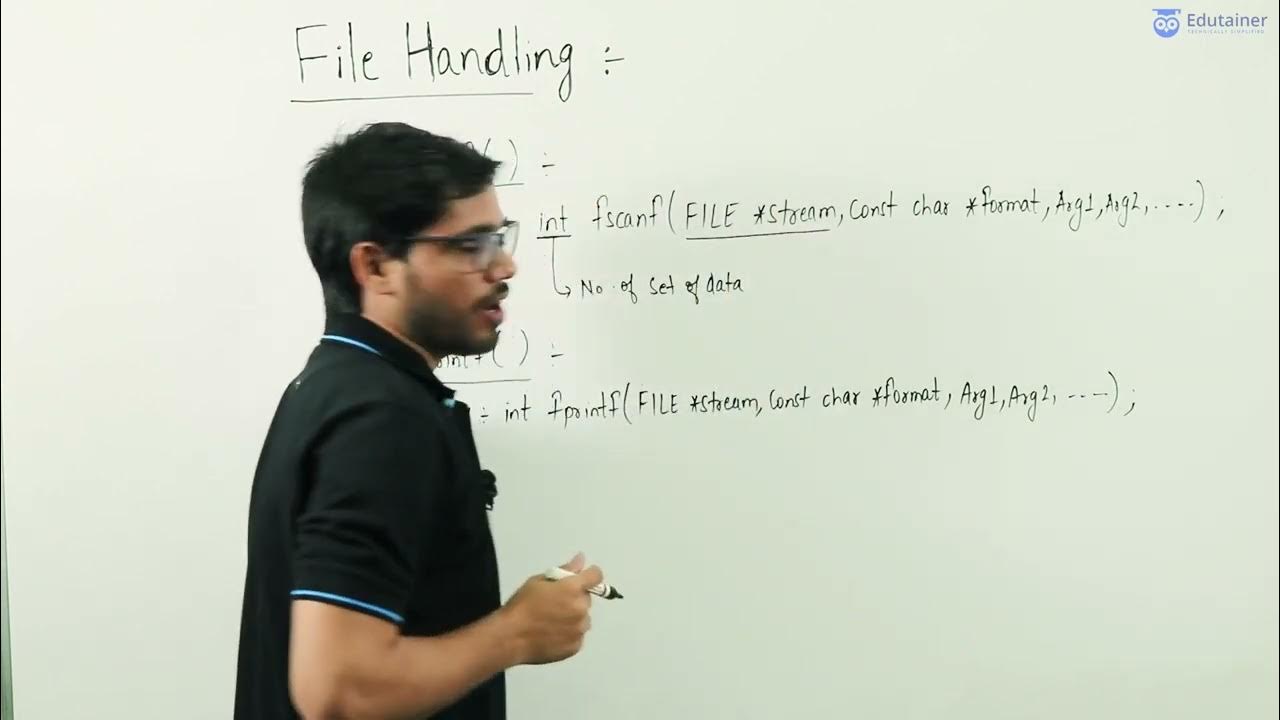 5. Ffscanf() & Fprintf() Function - YouTube