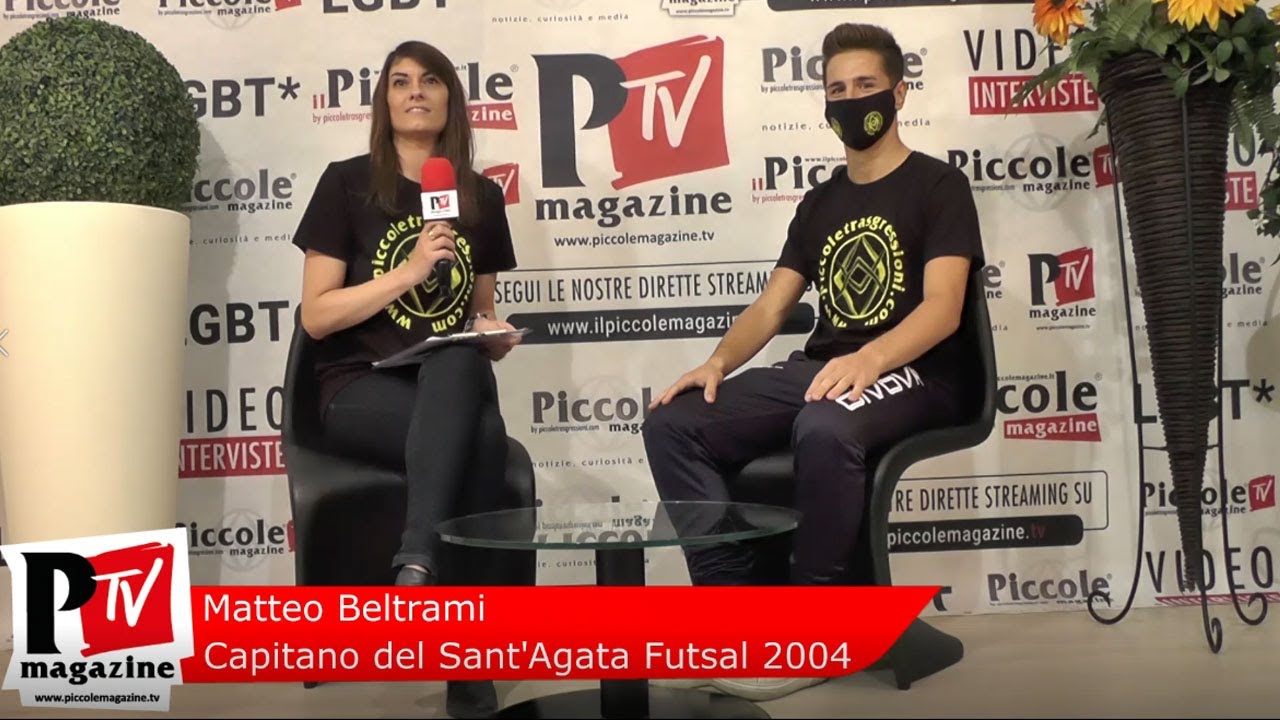 Video Intervista a Matteo Beltrami - Capitano del Sant'Agata Futsal 2004 - YouTube