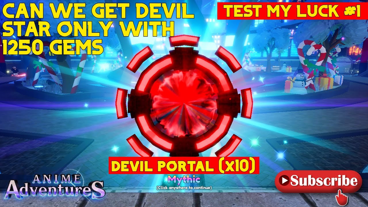 CAN WE GET DEVIL STAR WITH 10 PORTAL??? | TEST MY LUCK #1 | ROBLOX ...