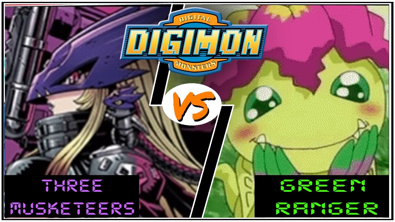 Digimon - Three Musketeers VS. Green Ranger - YouTube