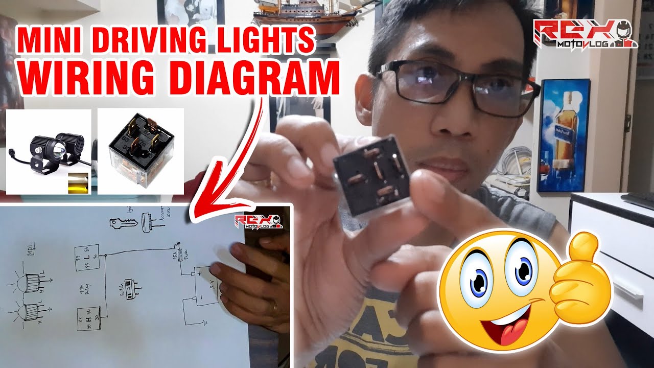 MINI DRIVING LIGHTS WIRING DIAGRAM - YouTube