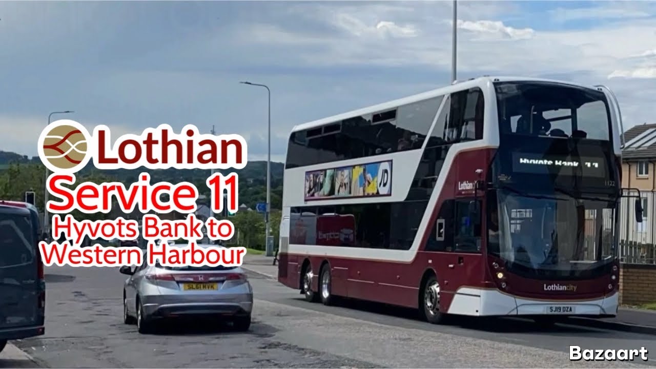 Lothian Buses Service 11 Gilmerton to Western Harbour • E400XLB 1122 ...