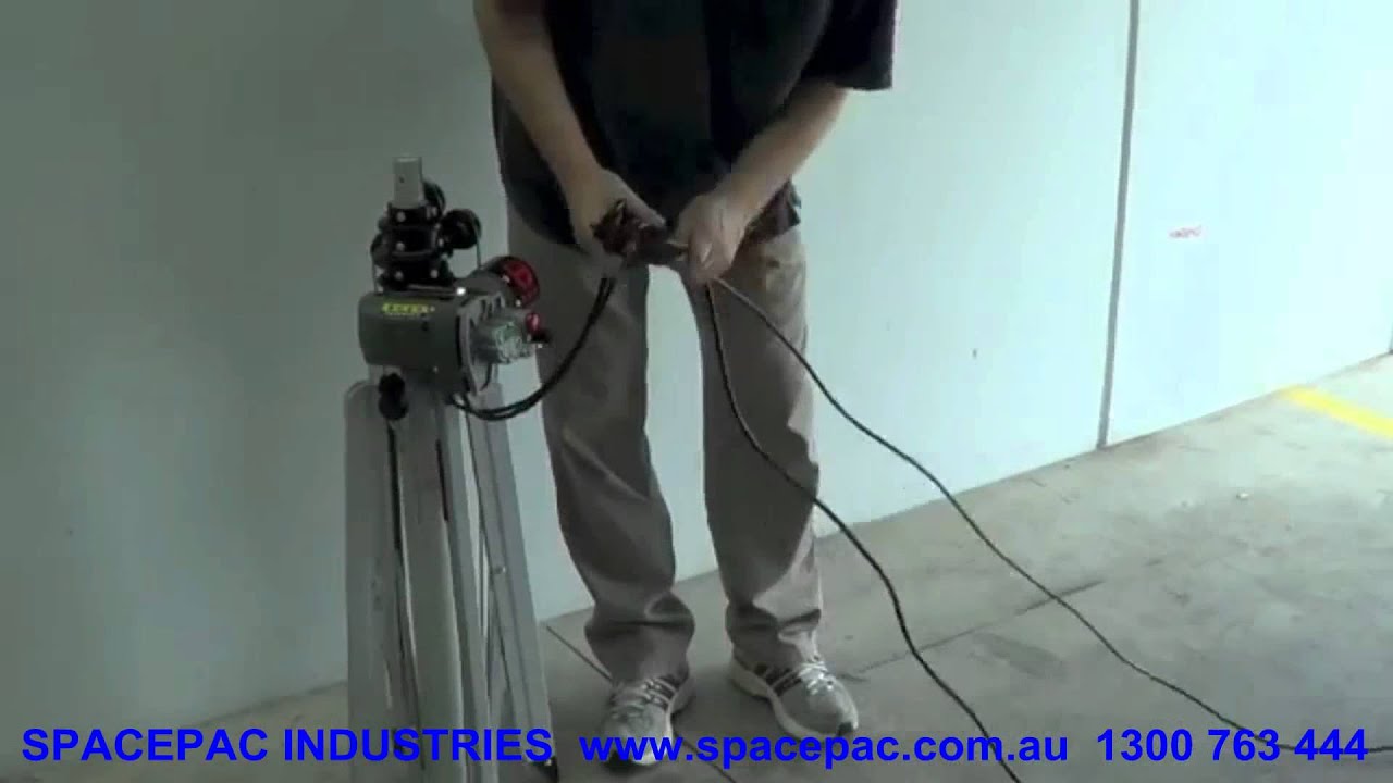 Spacepac CM-340 Portable Lifter - Stowing - YouTube