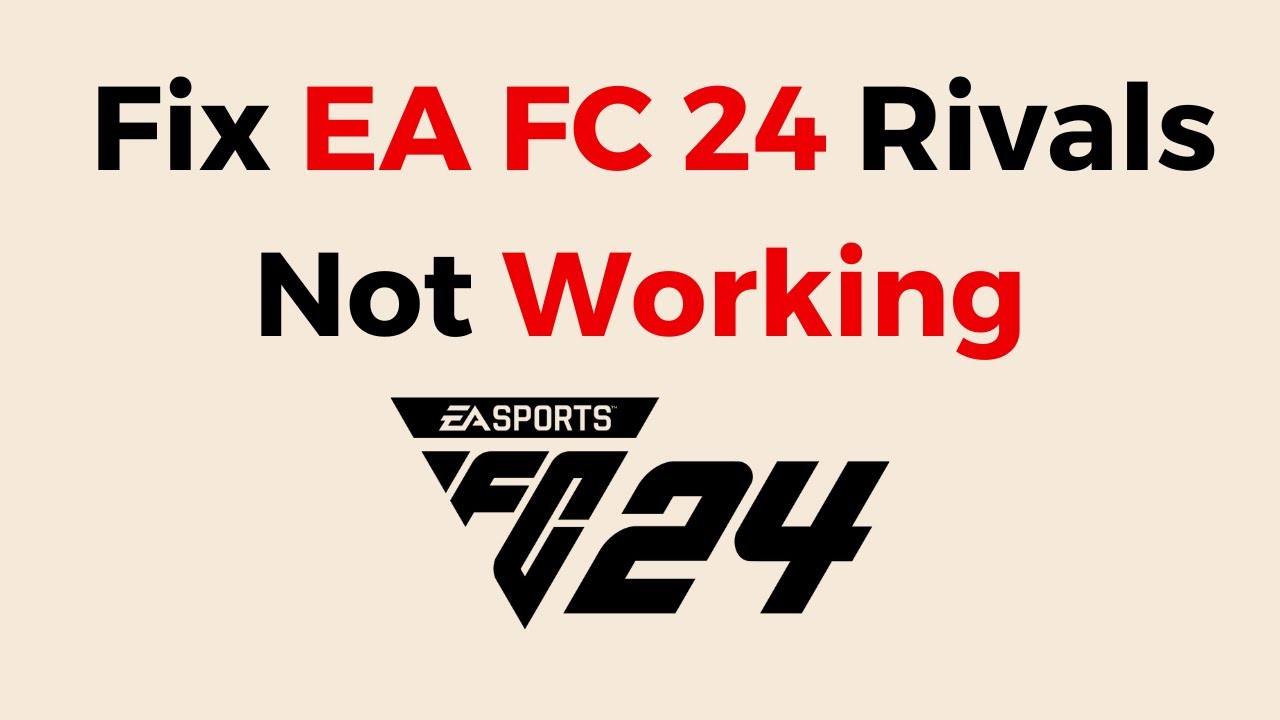 How To Fix EA FC 24 Rivals Not Working - YouTube