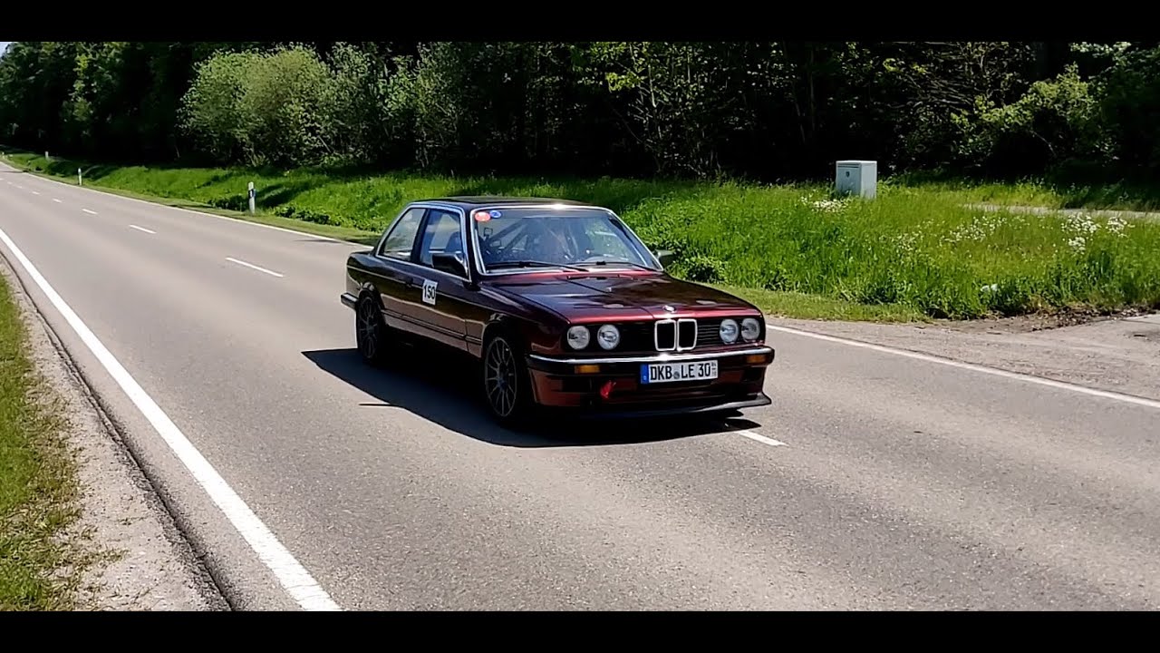 BMW E30 M52B30 RHD ITB Flyby - YouTube