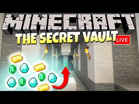 [LIVE🔴] ULTIMATE SECRET BASE VAULT BUILD in Minecraft | Minecraft ...