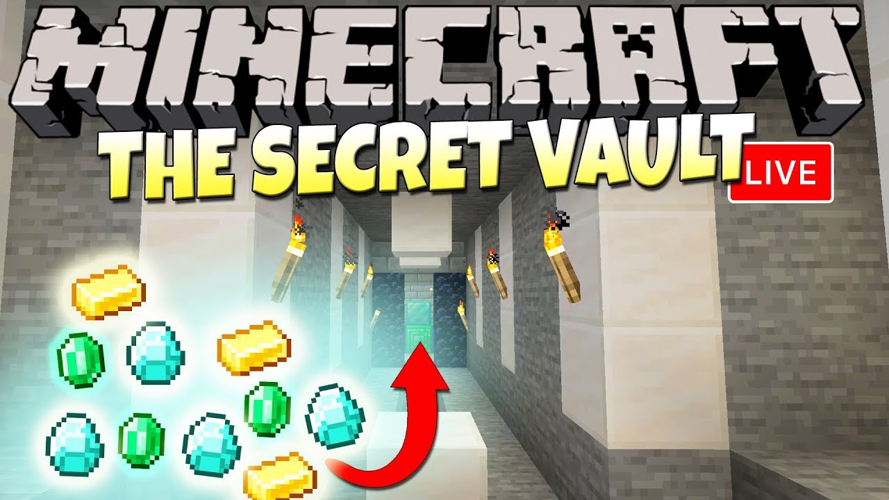 ULTIMATE SECRET BASE VAULT BUILD in Minecraft | Minecraft Gameplay ...